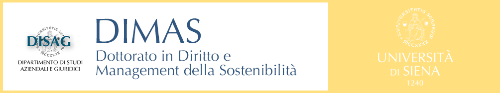 41° Ciclo – DIMAS – Dottorato in Diritto e Management della Sostenibilità